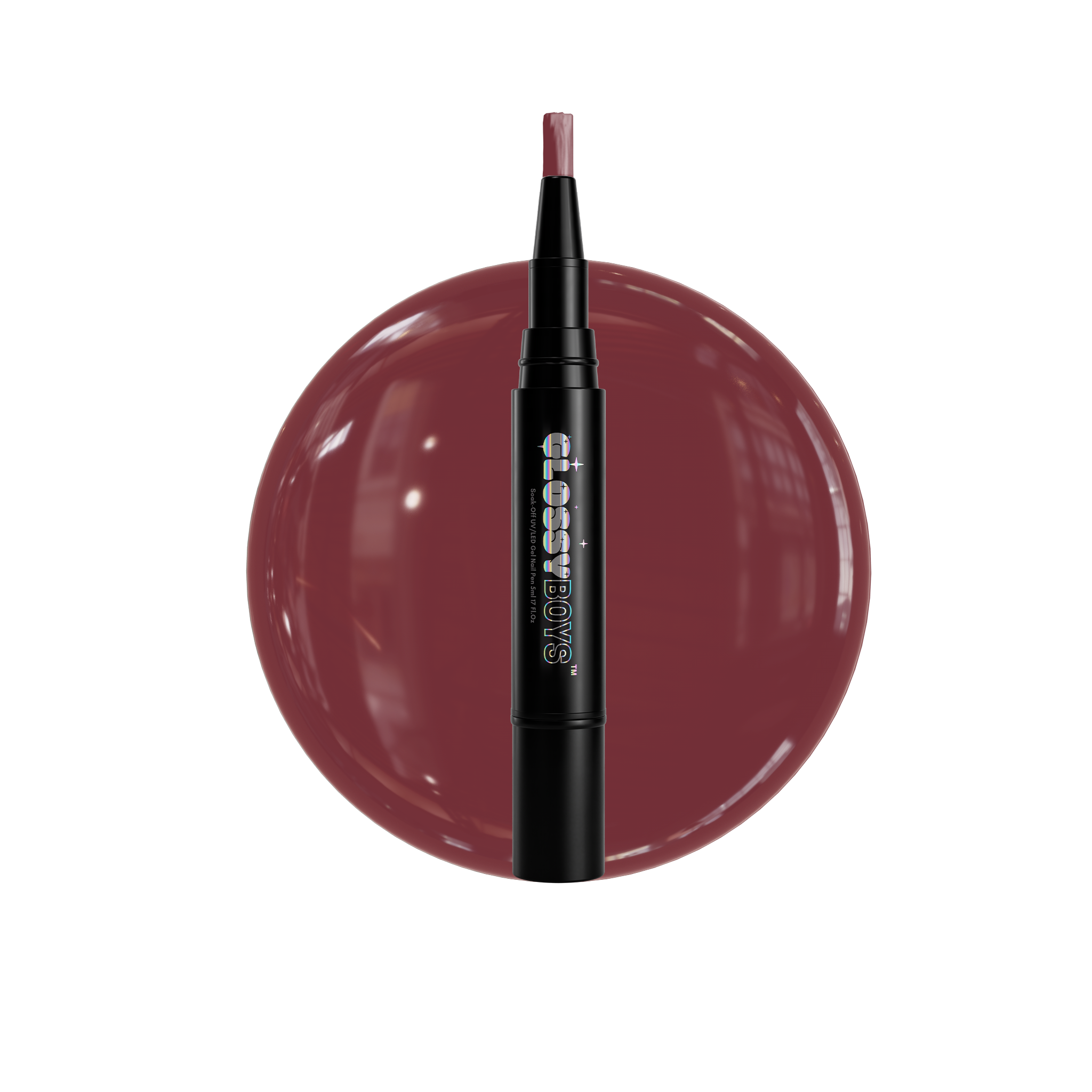 Nail Polish Pen - Ripper Maroon – Glossy Boys